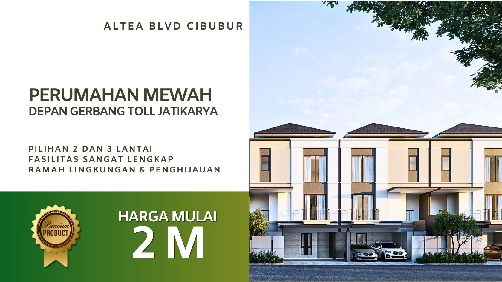 Altea Cibubur Harga Perdana - Rumah Mewah Depan Gerbang Tol